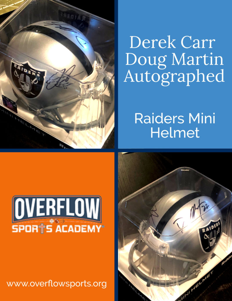 Autograph Mini Helmet > Derek Carr #4 & Doug Martin #22 | Raffle Ticket ...